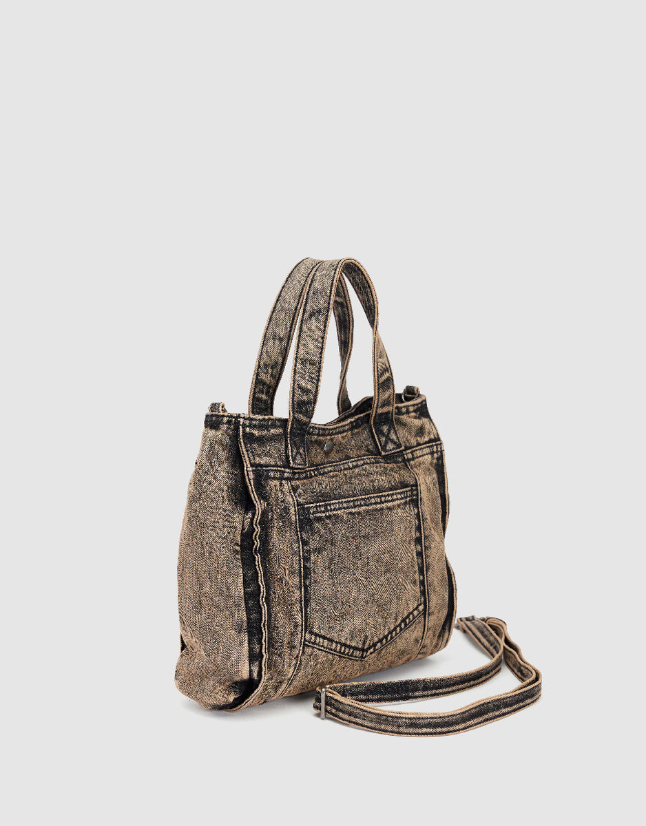 Distressed Denim Tote Bag – URBAN REVIVO Singapore