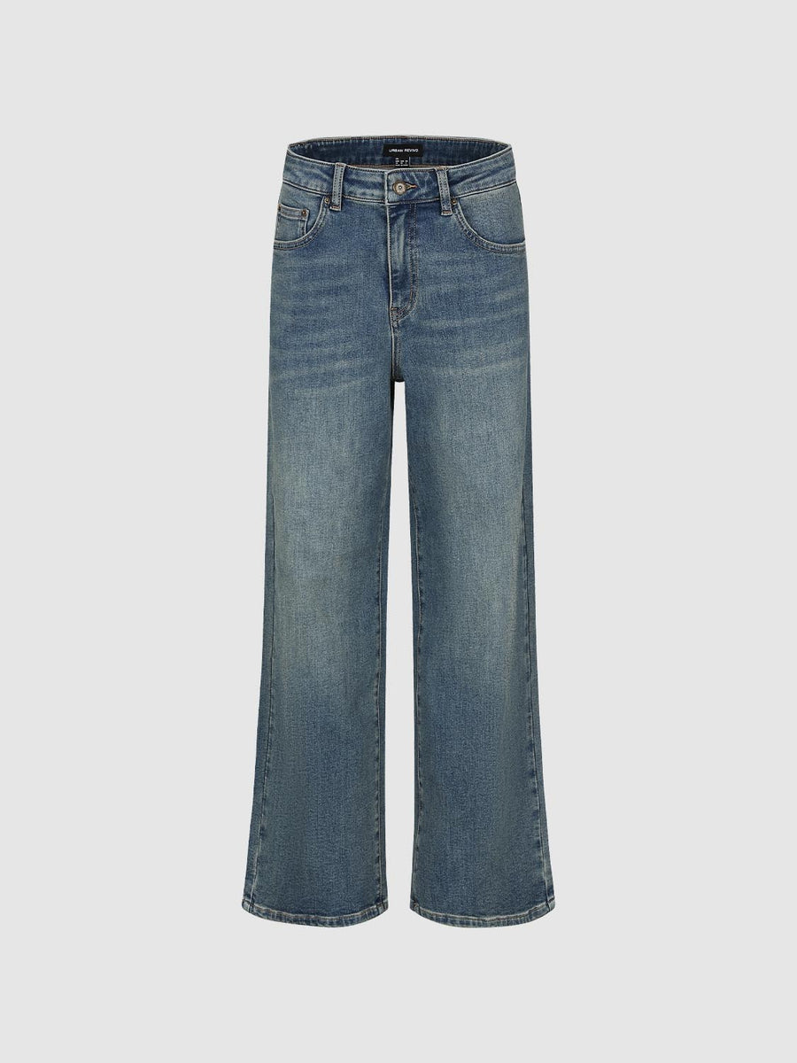 Gradient Wide Leg Jeans – URBAN REVIVO Singapore