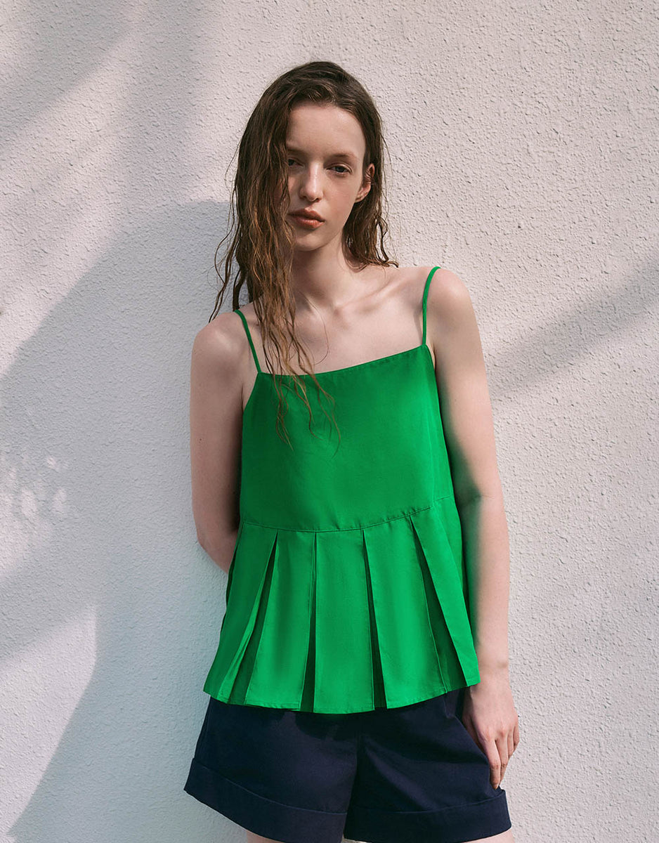 Off-Shoulder A-Line Cami Top – URBAN REVIVO Singapore