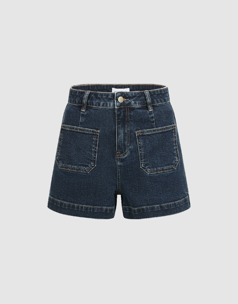 Front Pocket Denim Shorts – URBAN REVIVO Singapore