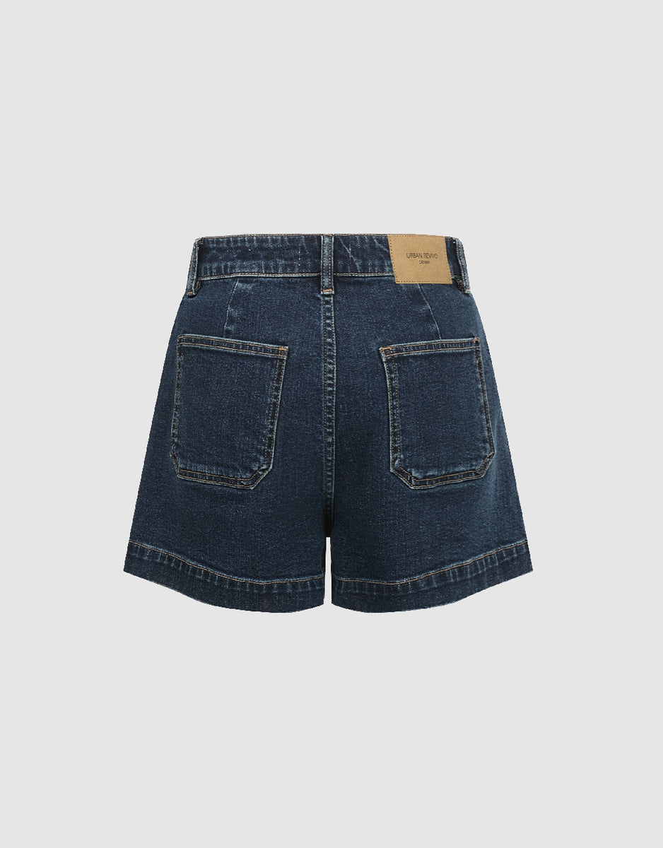 Front Pocket Denim Shorts – URBAN REVIVO Singapore