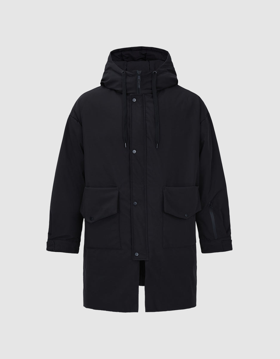 Combination Down Jacket With Hood – URBAN REVIVO Singapore